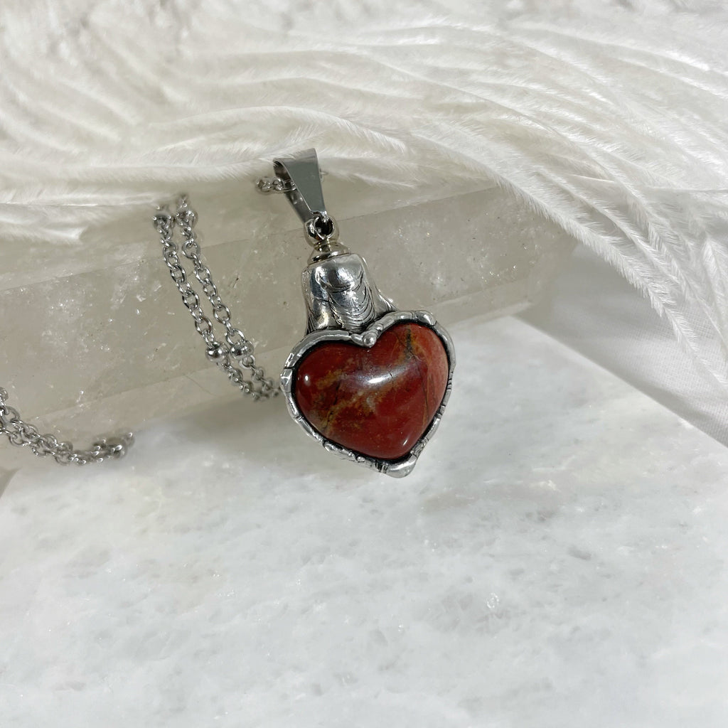 Red Heart Urn Necklace | Sacred Spirit Relics