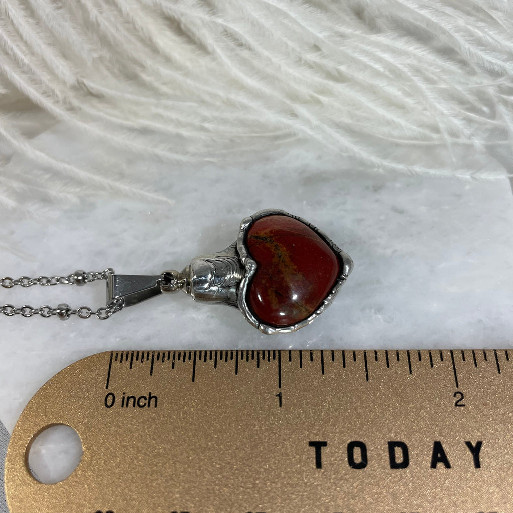 Red Heart Urn Necklace | Sacred Spirit Relics