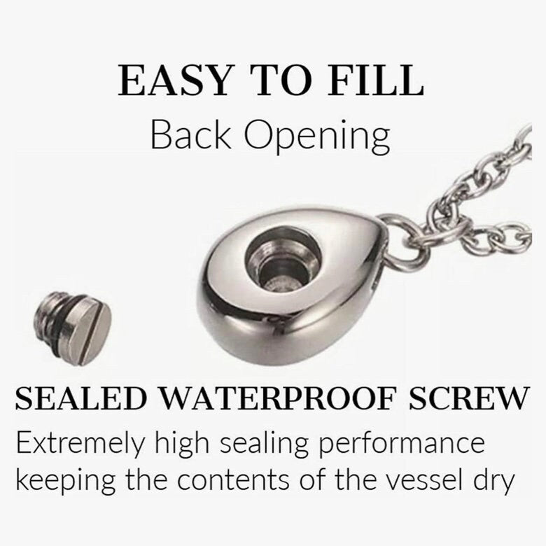 Silver Tear Urn Necklace | Sacred Spirit Relics